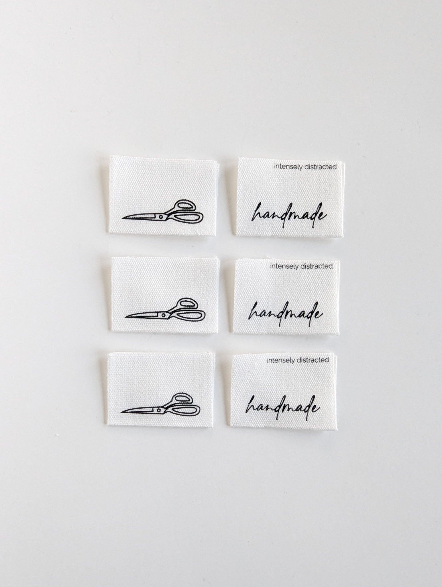 Handmade. Scissors. | Cotton Luxe Labels – Intensely Distracted