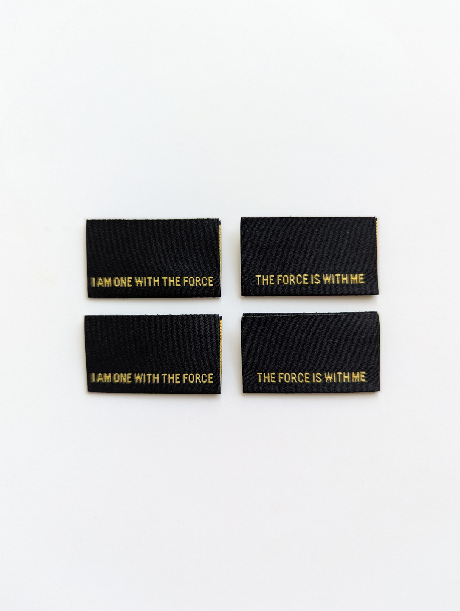 I Am One With the Force | Woven Luxe Labels – Intensely Distracted